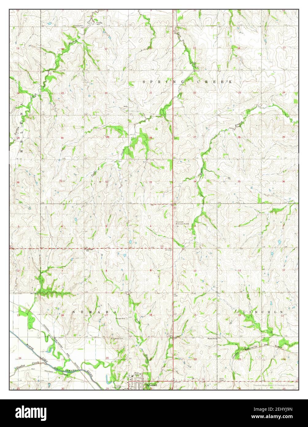 Tecumseh map hi-res stock photography and images - Alamy