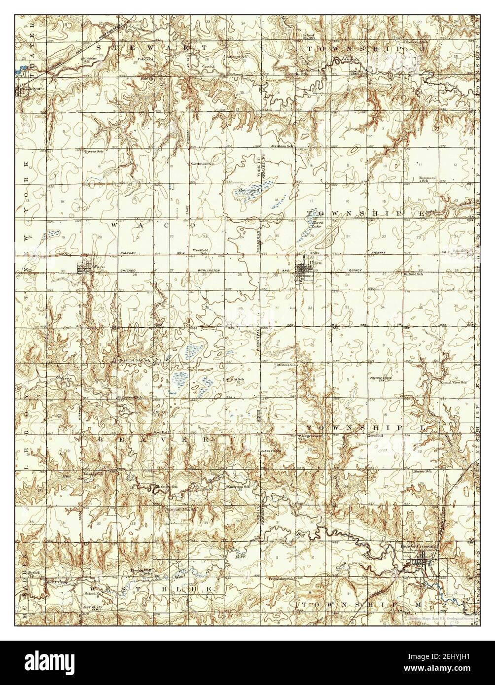 Utica, Nebraska, map 1937, 1:62500, United States of America by ...