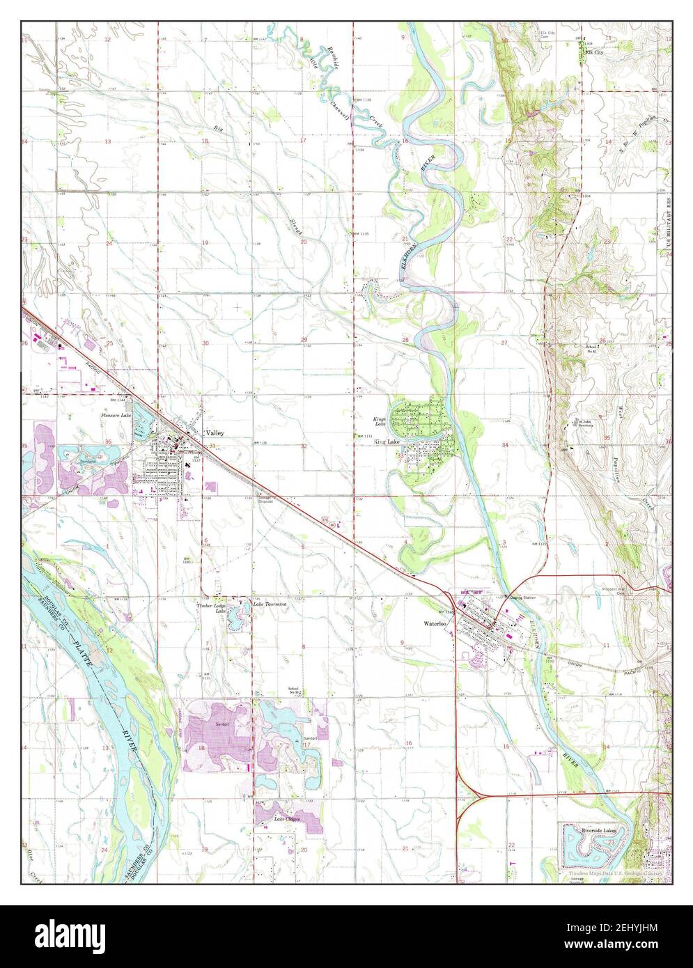 Valley, Nebraska, map 1968, 1:24000, United States of America by ...
