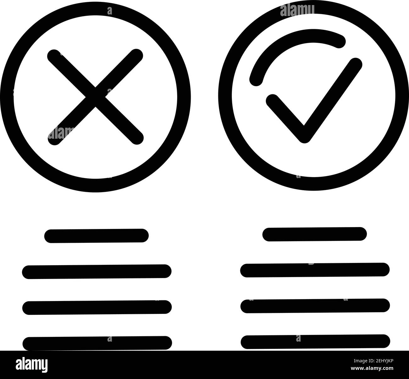 Circle like and dislike icon. Outline circle like and dislike vector ...