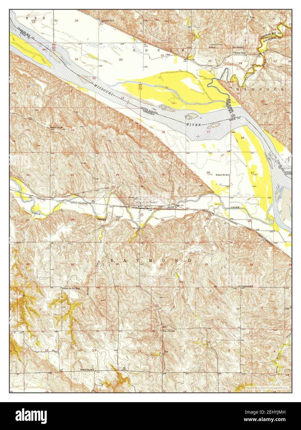 Verdel, Nebraska, map 1950, 1:24000, United States of America by ...