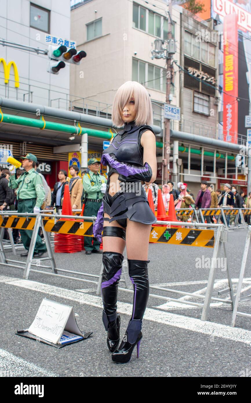 Osaka, Japan - March 18, 2018: Nipponbashi Street Festa, colorful ...