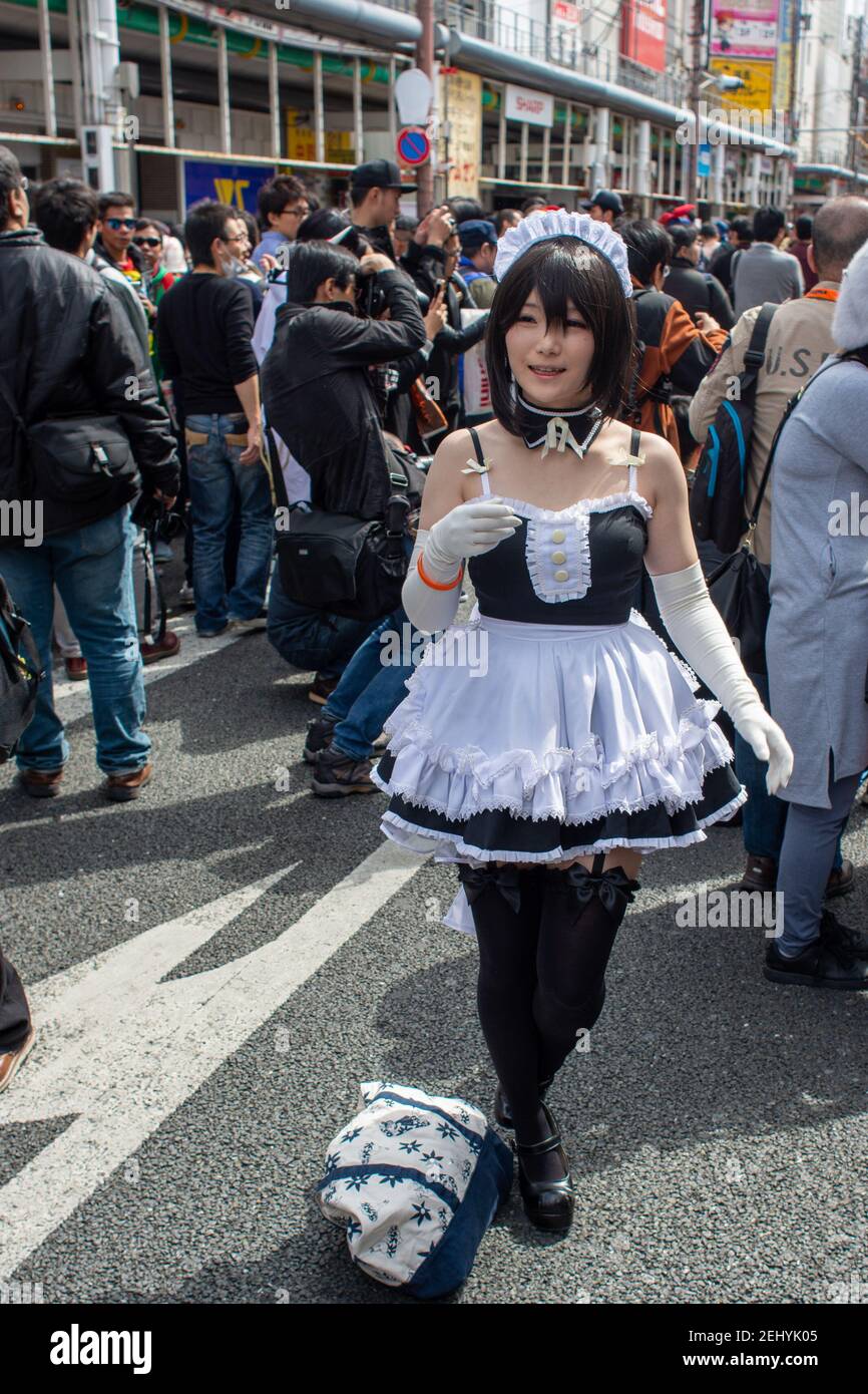 Osaka, Japan - March 18, 2018: Nipponbashi Street Festa, colorful ...