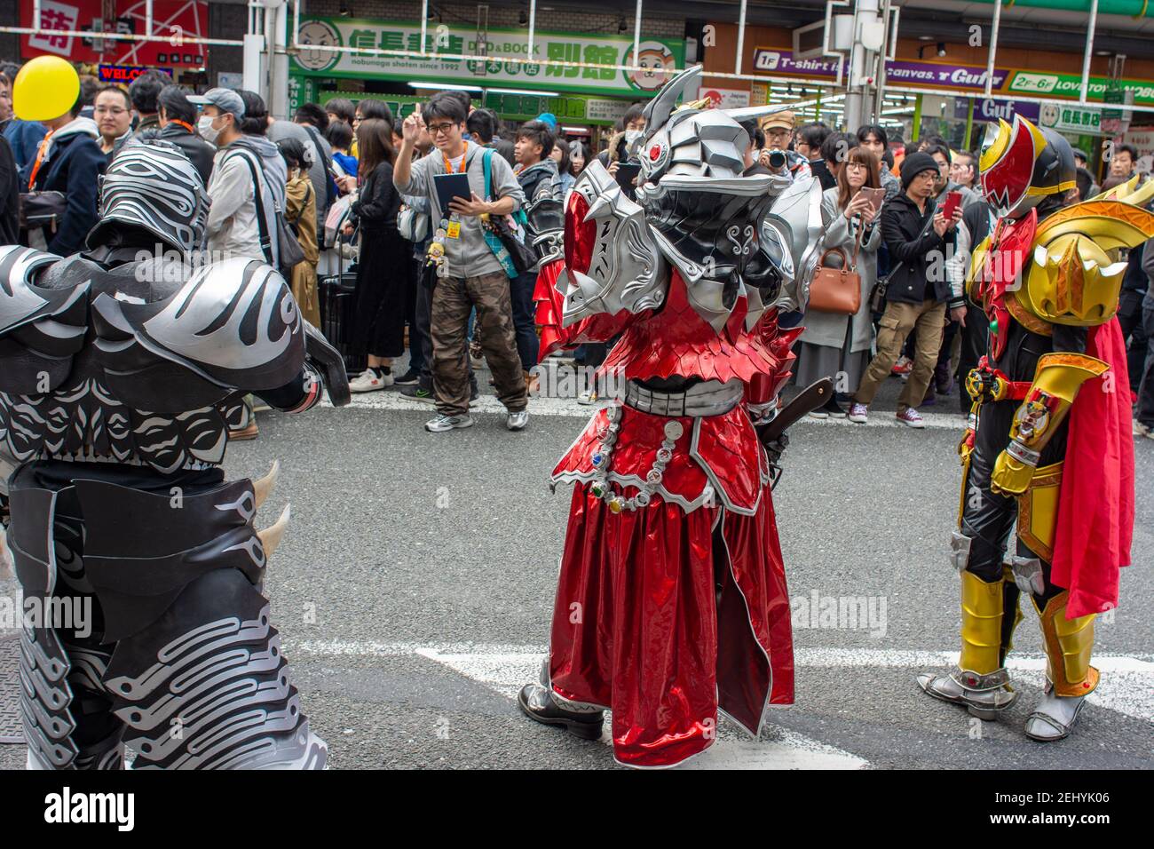 Osaka, Japan - March 18, 2018: Nipponbashi Street Festa, colorful ...