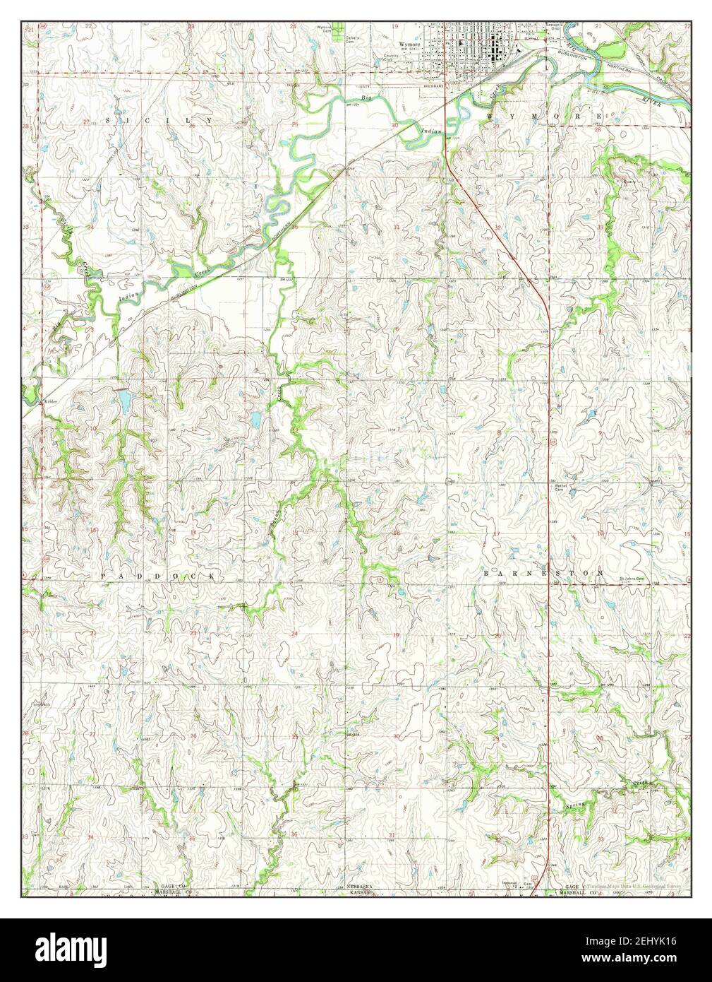 Map of wymore Cut Out Stock Images & Pictures - Alamy