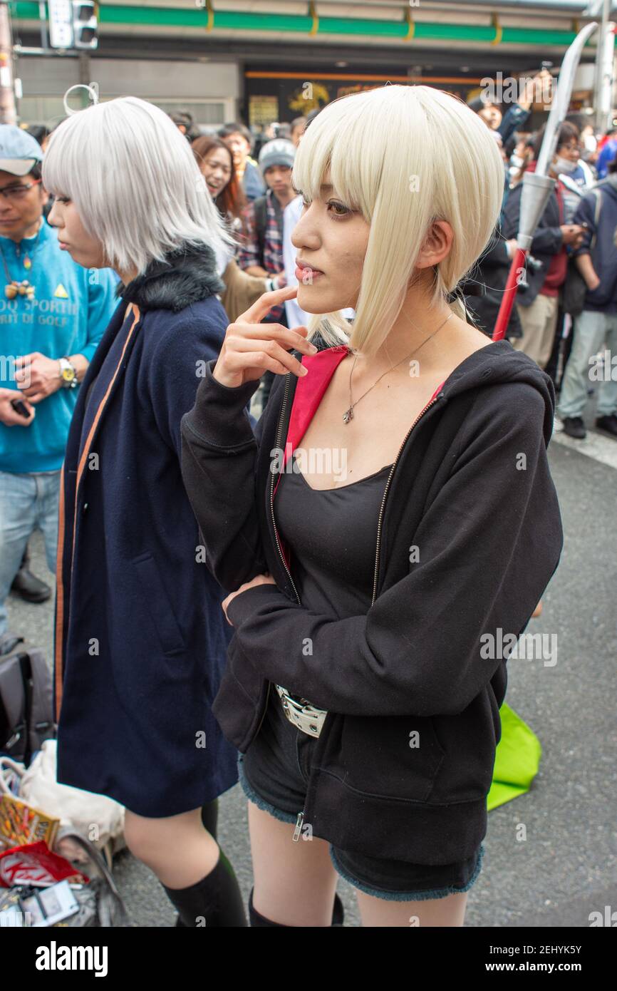 Osaka, Japan - March 18, 2018: Nipponbashi Street Festa, colorful ...