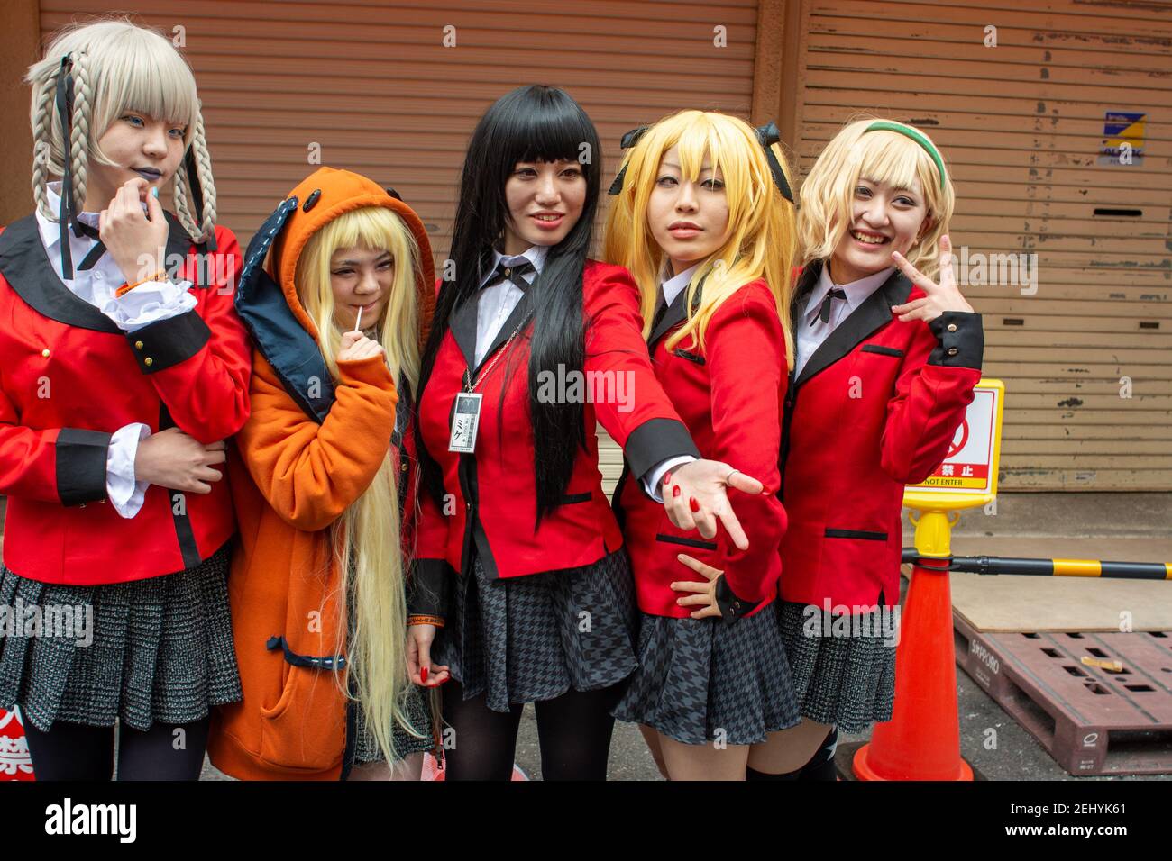 Osaka, Japan - March 18, 2018: Nipponbashi Street Festa, colorful ...