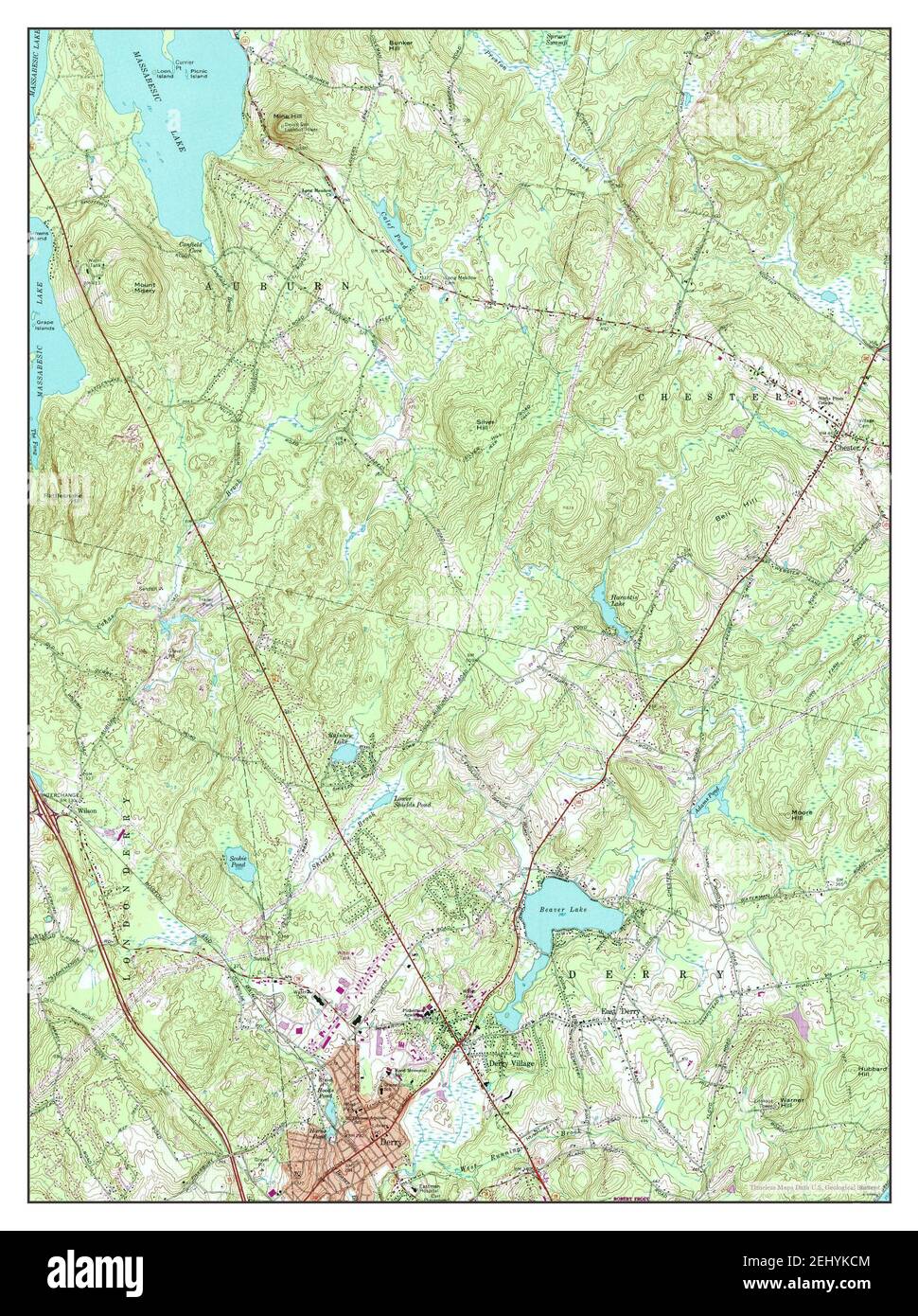 Map of derry new hampshire hi-res stock photography and images - Alamy