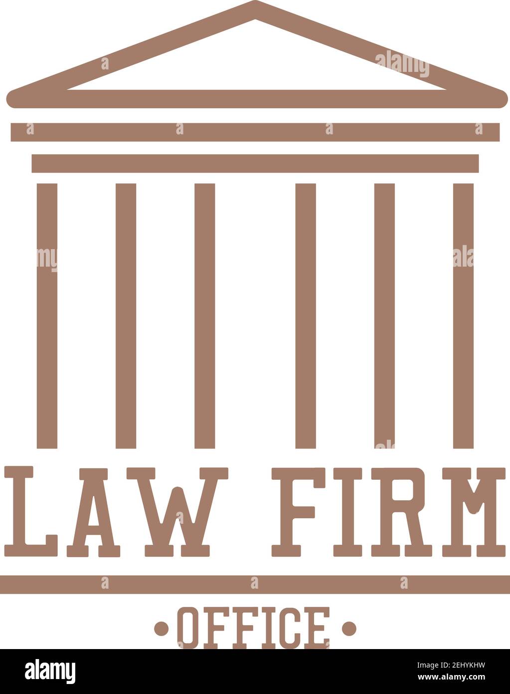 law firm logo on white background. vector illustration Stock Vector ...