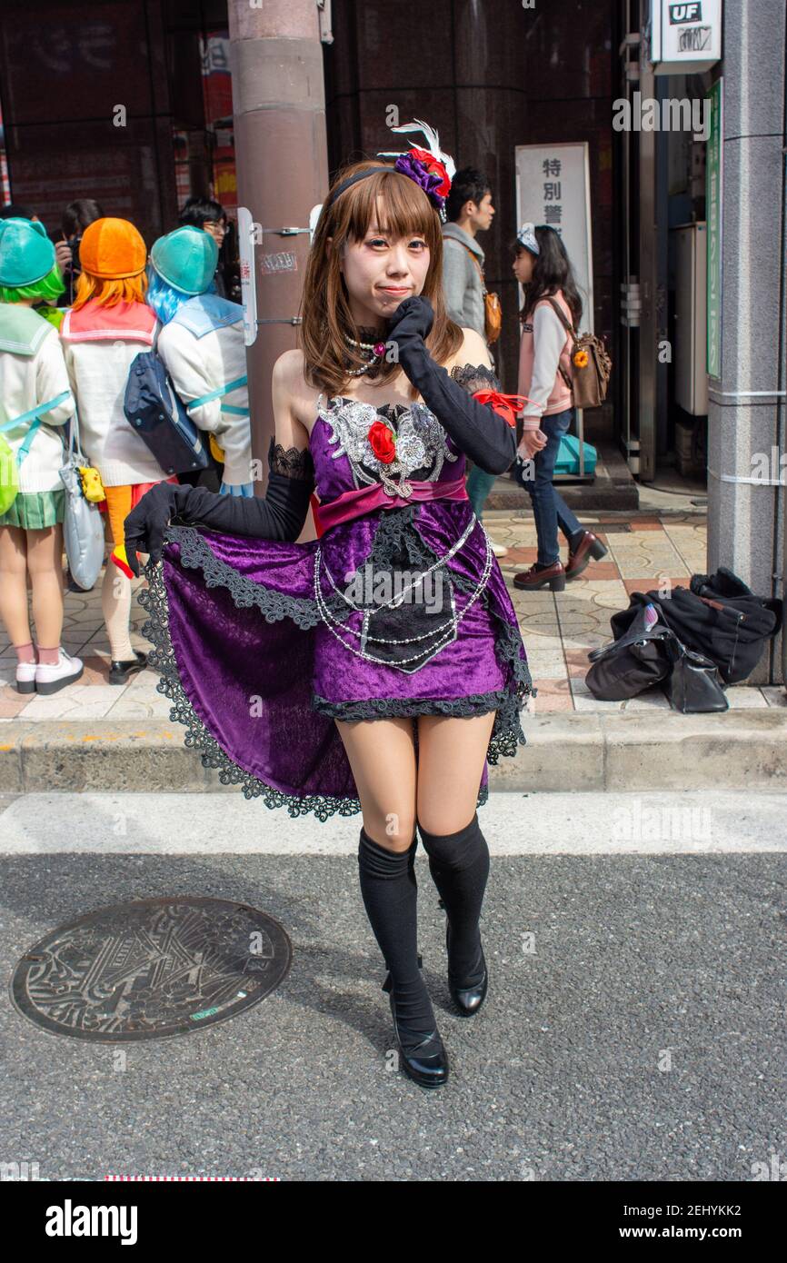 Osaka, Japan - March 18, 2018: Nipponbashi Street Festa, colorful ...