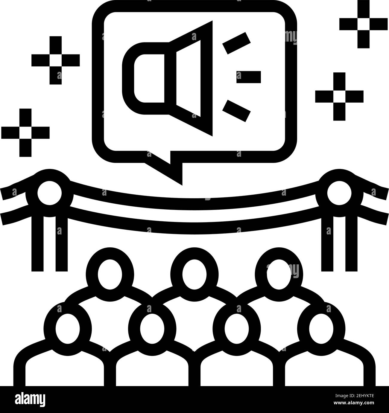 Icono De Evento Clipboard Event Icon Outline Vector. Trade Expo. Show