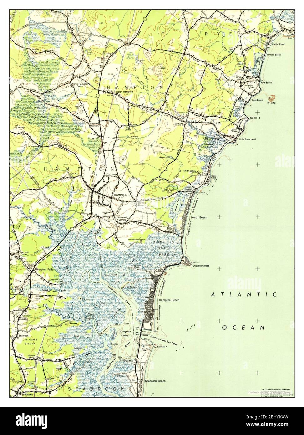 Map of new hampton hi-res stock photography and images - Alamy