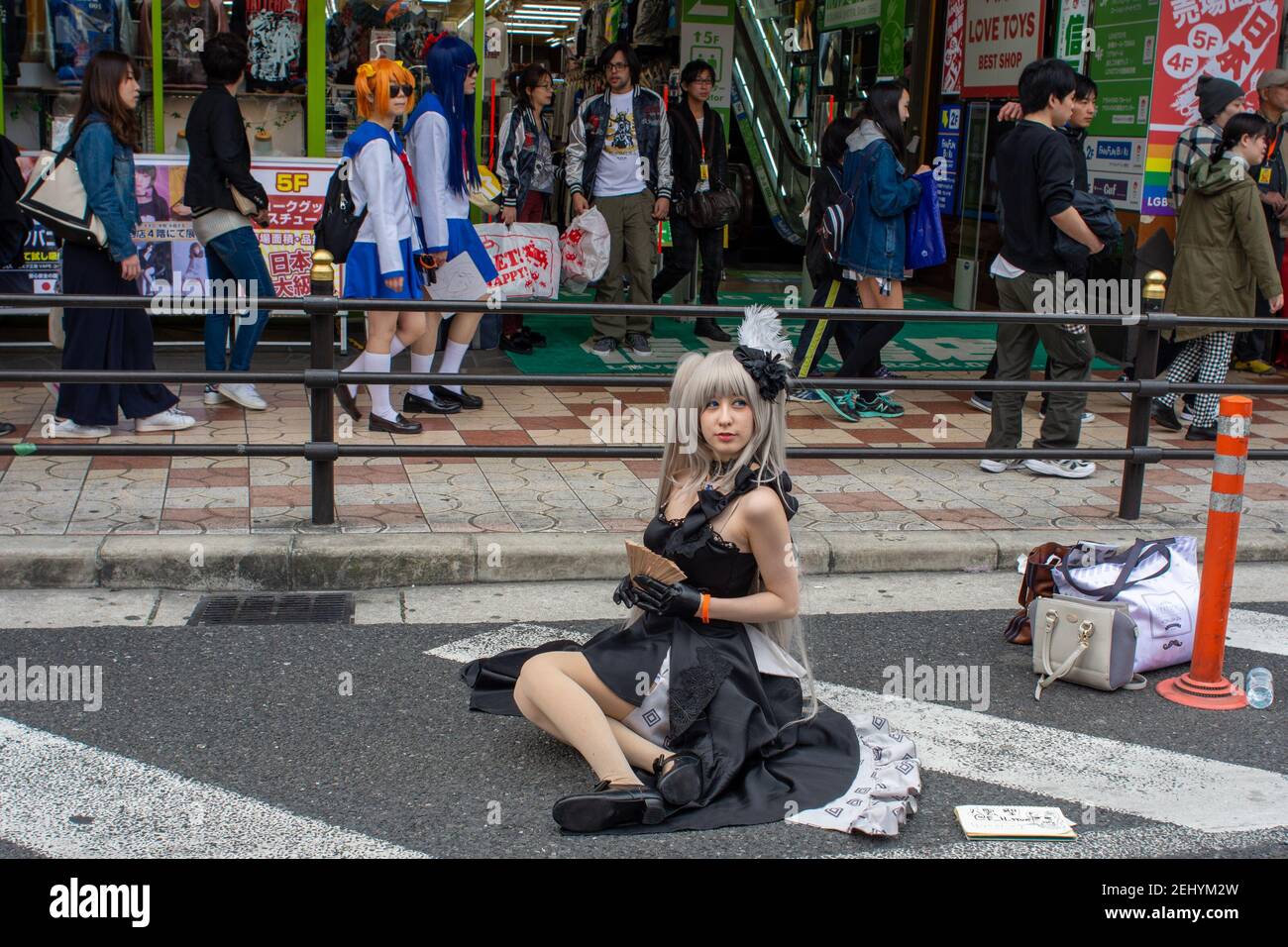 Osaka, Japan - March 18, 2018: Nipponbashi Street Festa, colorful ...