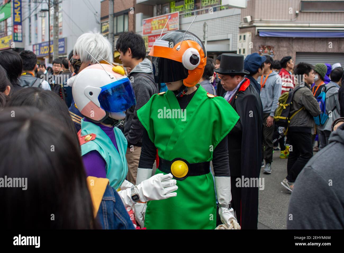 Osaka, Japan - March 18, 2018: Nipponbashi Street Festa, colorful ...