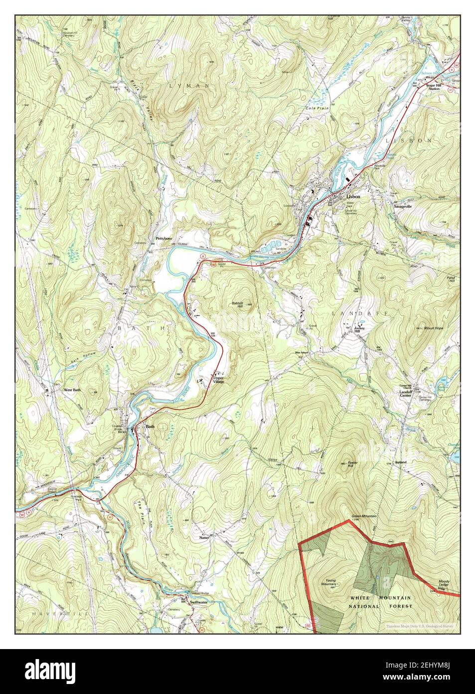 Lisbon, New Hampshire, map 1995, 1:24000, United States of America by ...