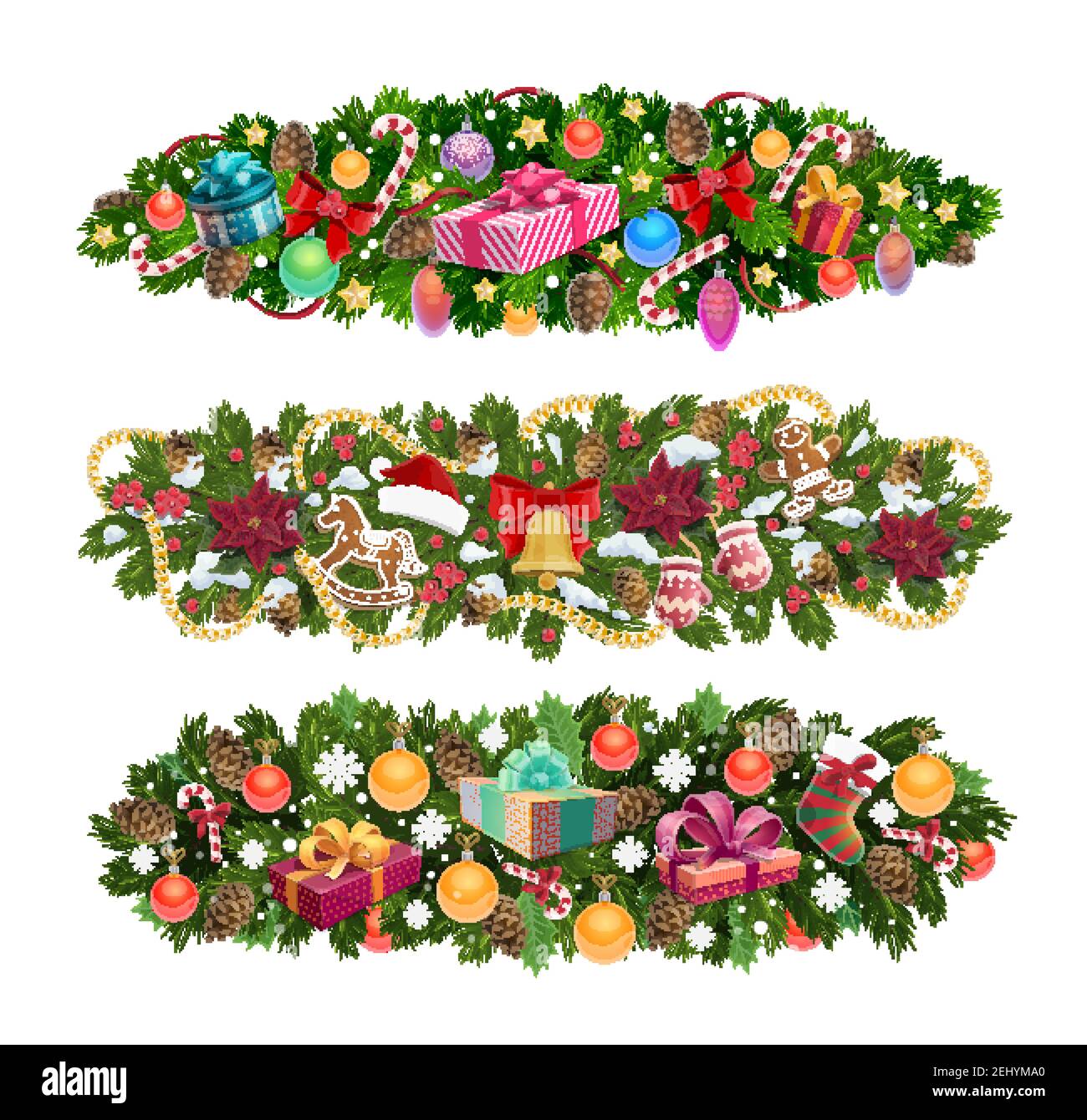 Wreath Christmas Clipart Borders