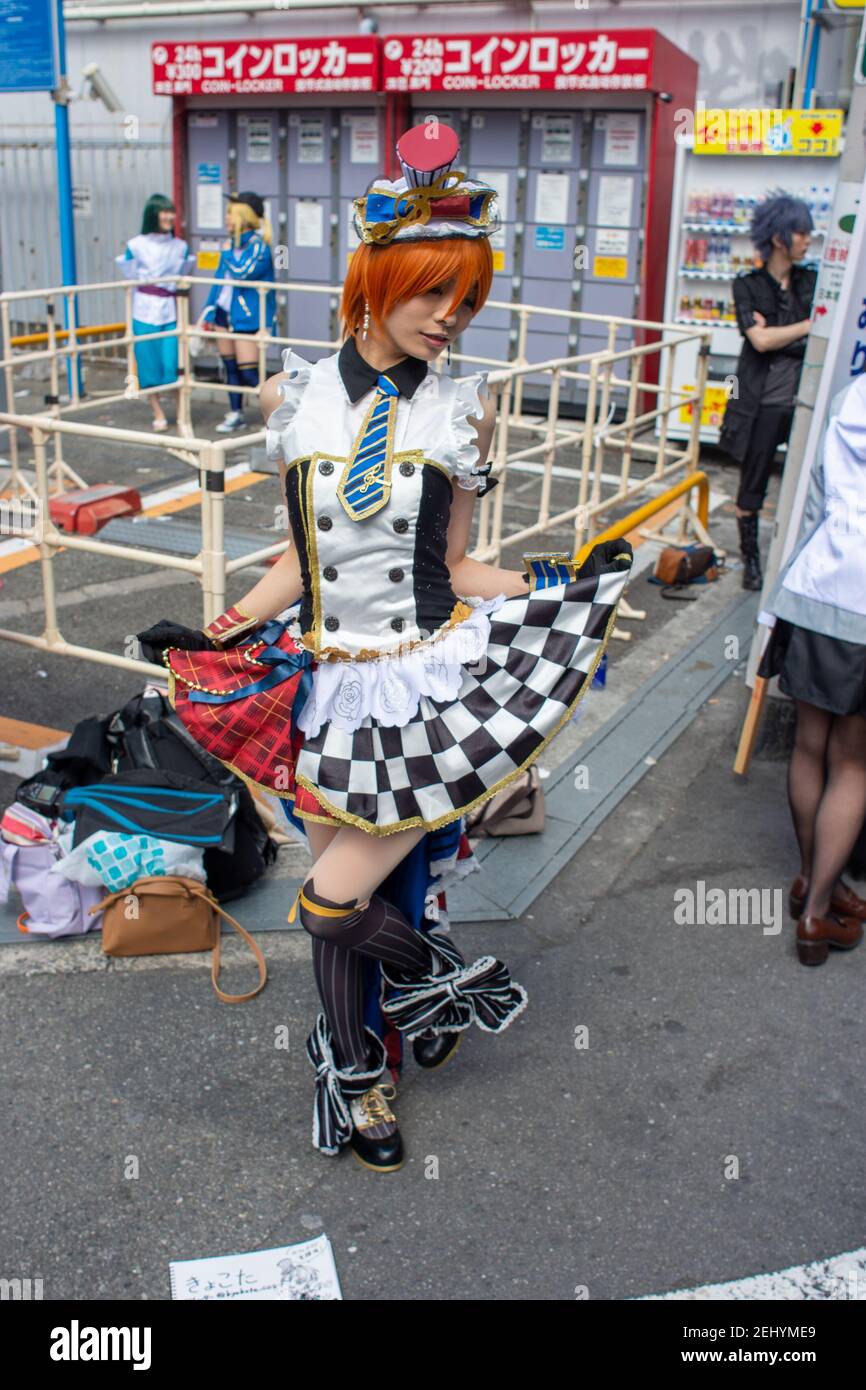 Osaka, Japan - March 18, 2018: Nipponbashi Street Festa, colorful ...
