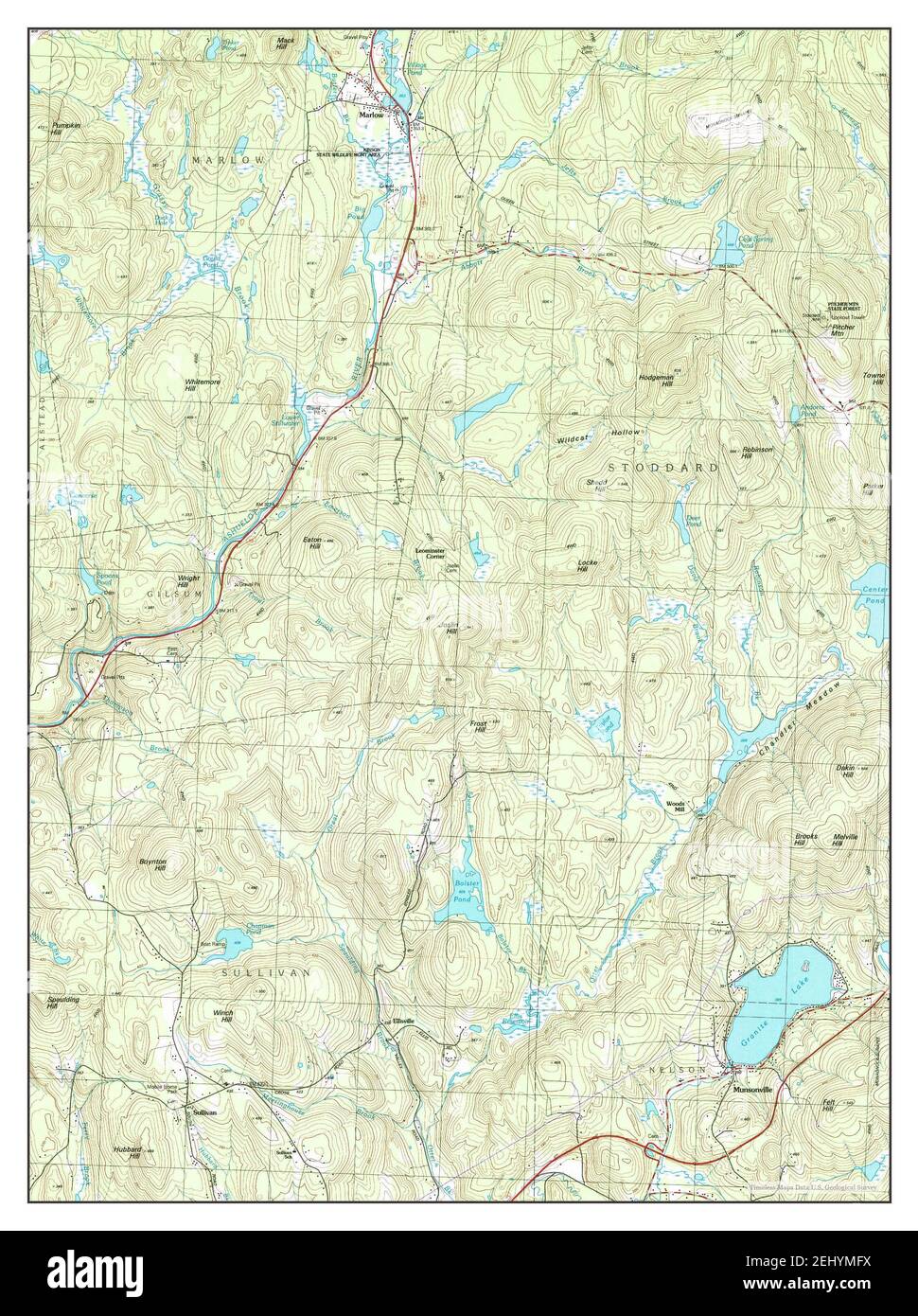 Marlow new hampshire map hi-res stock photography and images - Alamy