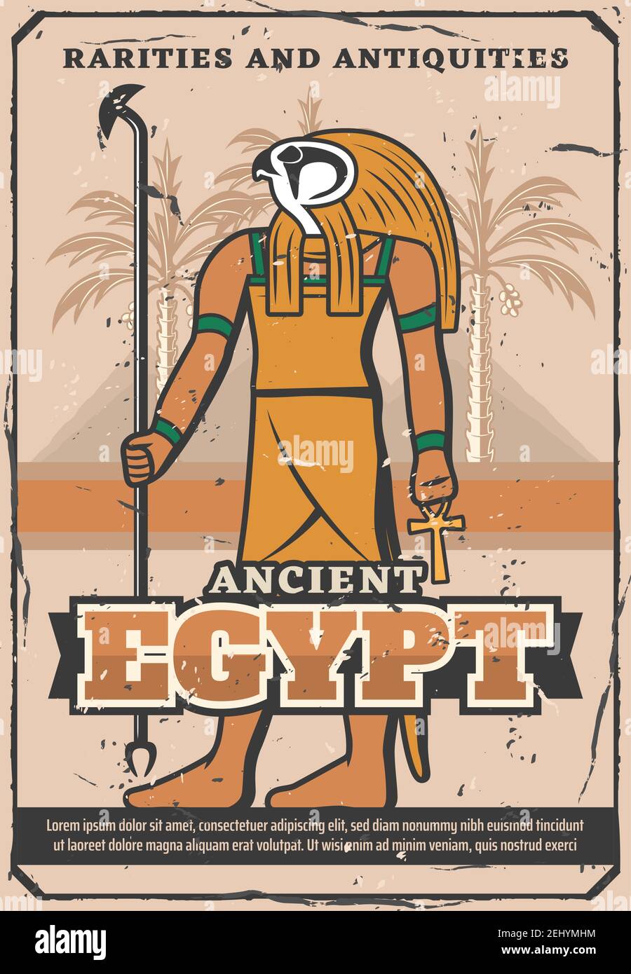 Ancient Egypt treasure, rarity souvenirs and antiquities shop vintage ...