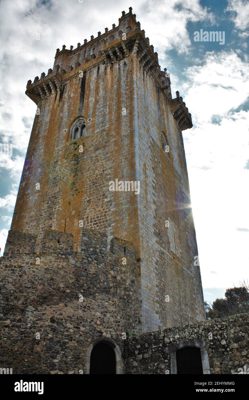 Torre De Menagem Tower in the medieval castle in Beja city, Portugal ...