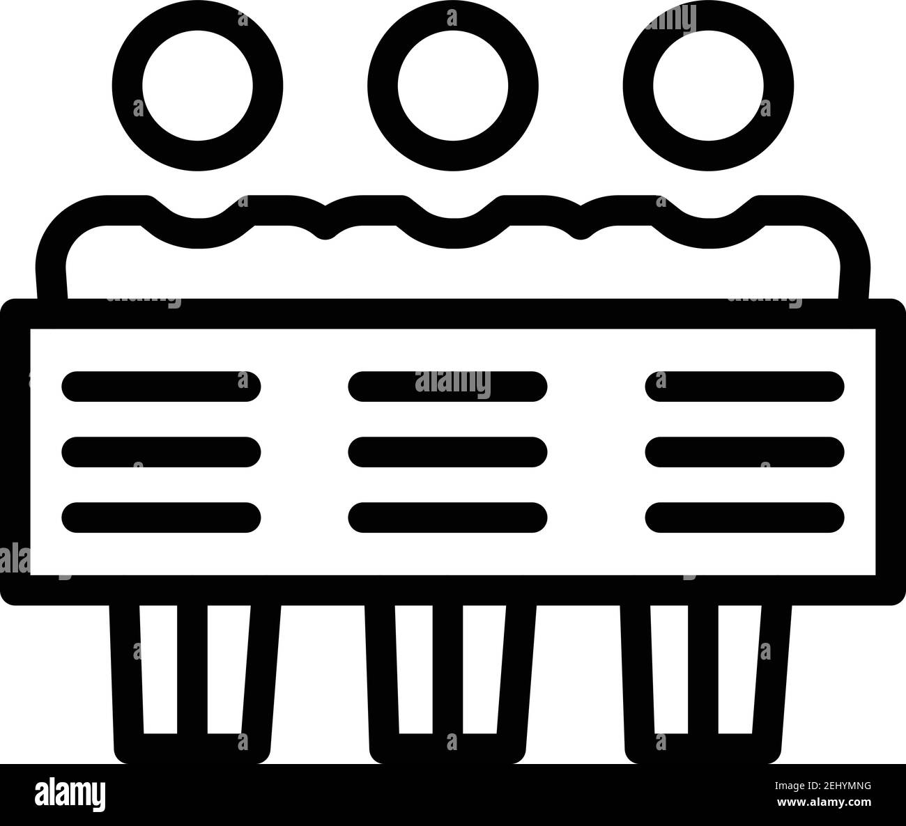 Protest people icon. Outline protest people vector icon for web design ...