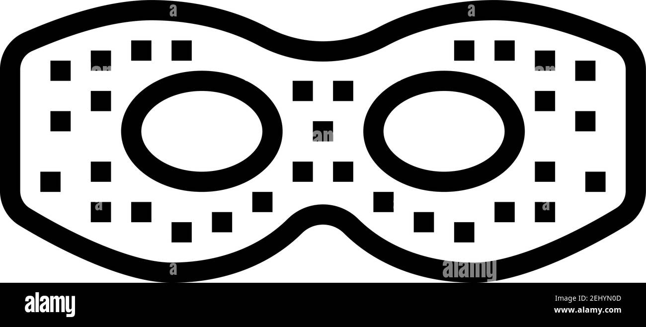 eye mask line icon vector illustration Stock Vector Image & Art - Alamy