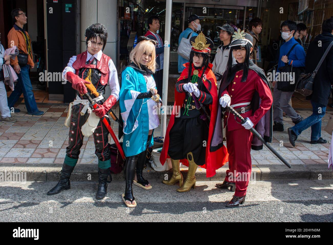 Osaka, Japan - March 18, 2018: Nipponbashi Street Festa, colorful ...