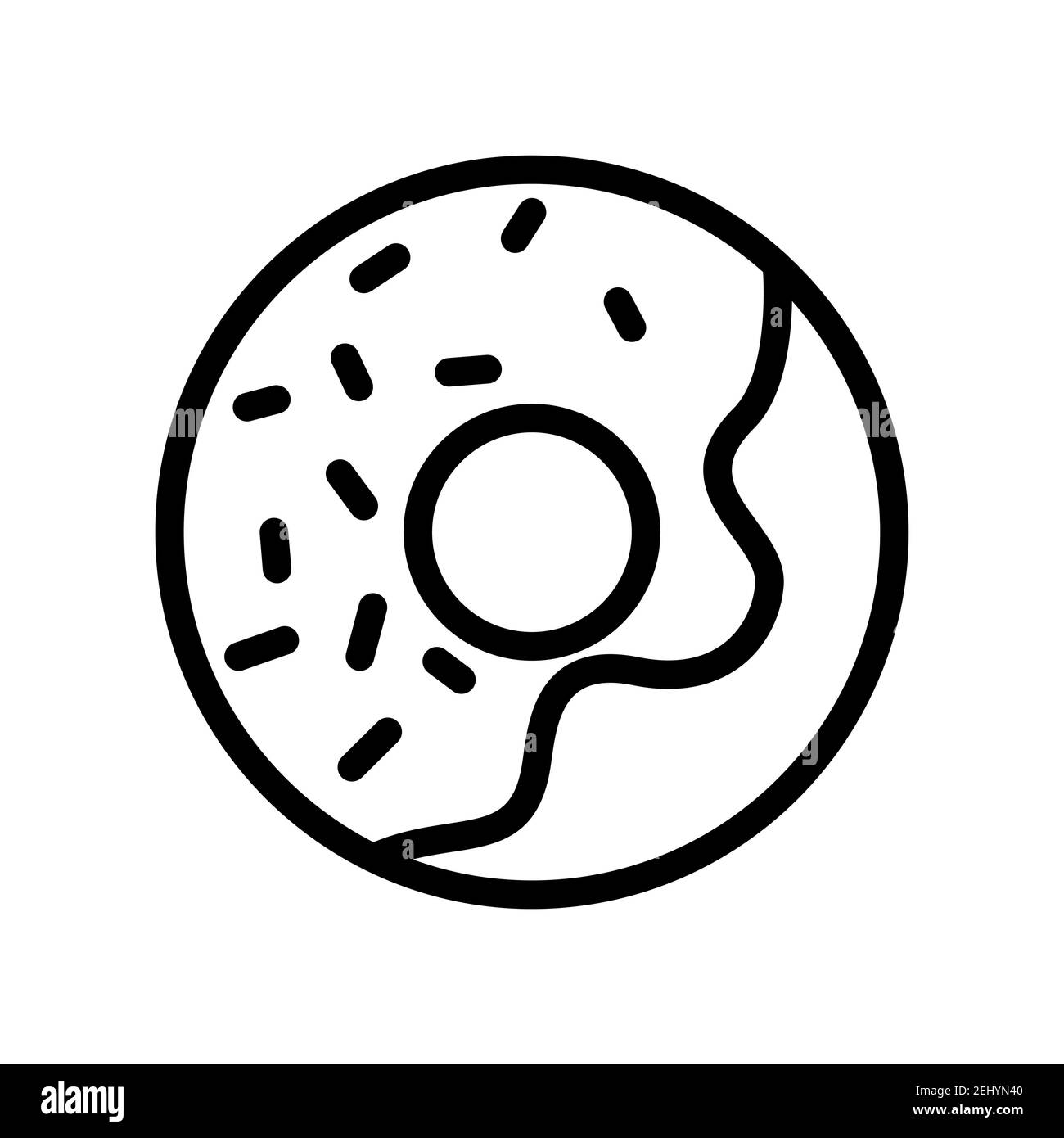 Simple donut icon in Stock Vector Images - Alamy