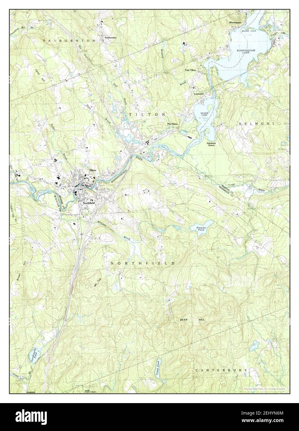 Northfield new hampshire map hi-res stock photography and images - Alamy