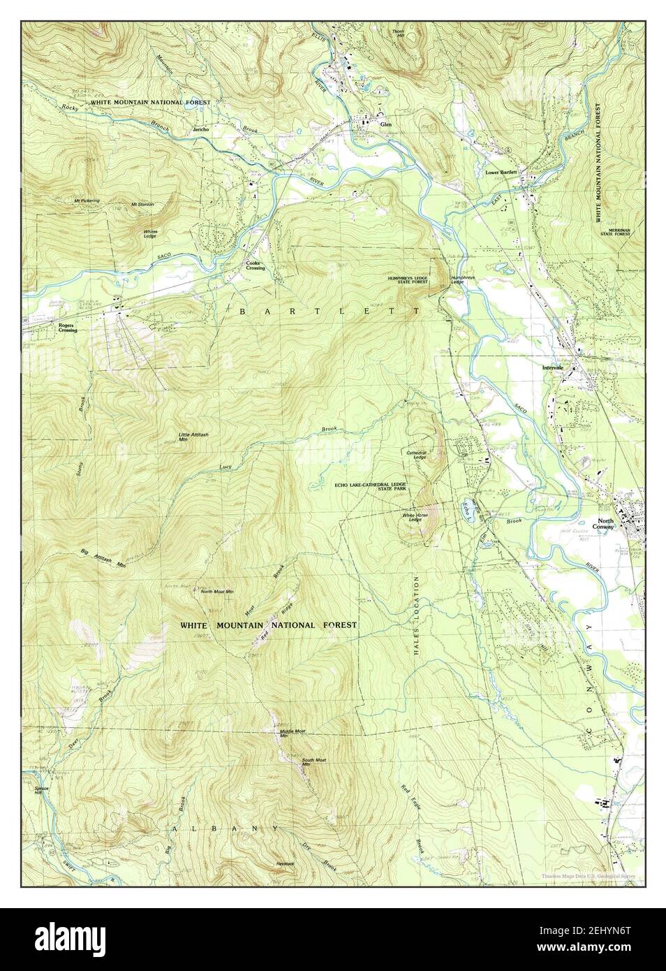 North Conway West, New Hampshire, map 1987, 1:24000, United States of ...