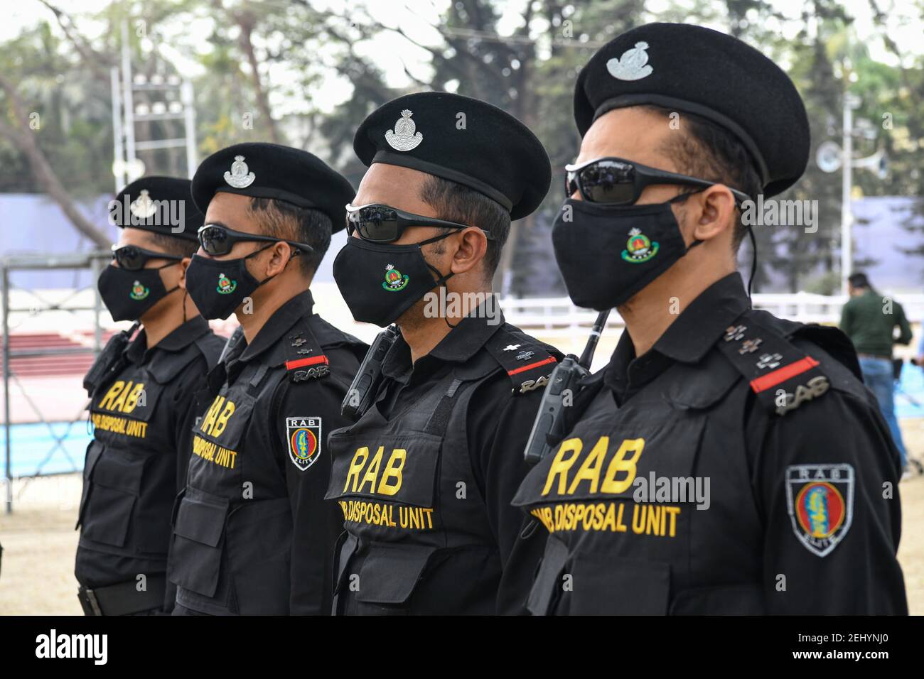 Dhaka, Bangladesh. 20th Feb, 2021. Bangladeshi RAB (Rapid Action ...