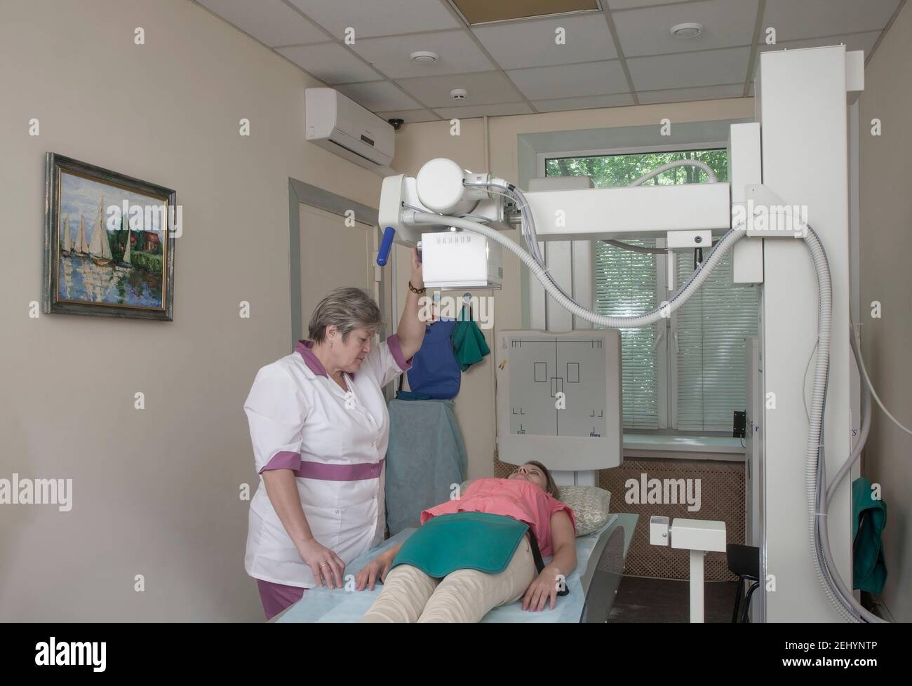 Office of doctor – radiologist at hospital in Moscow. Russian ...
