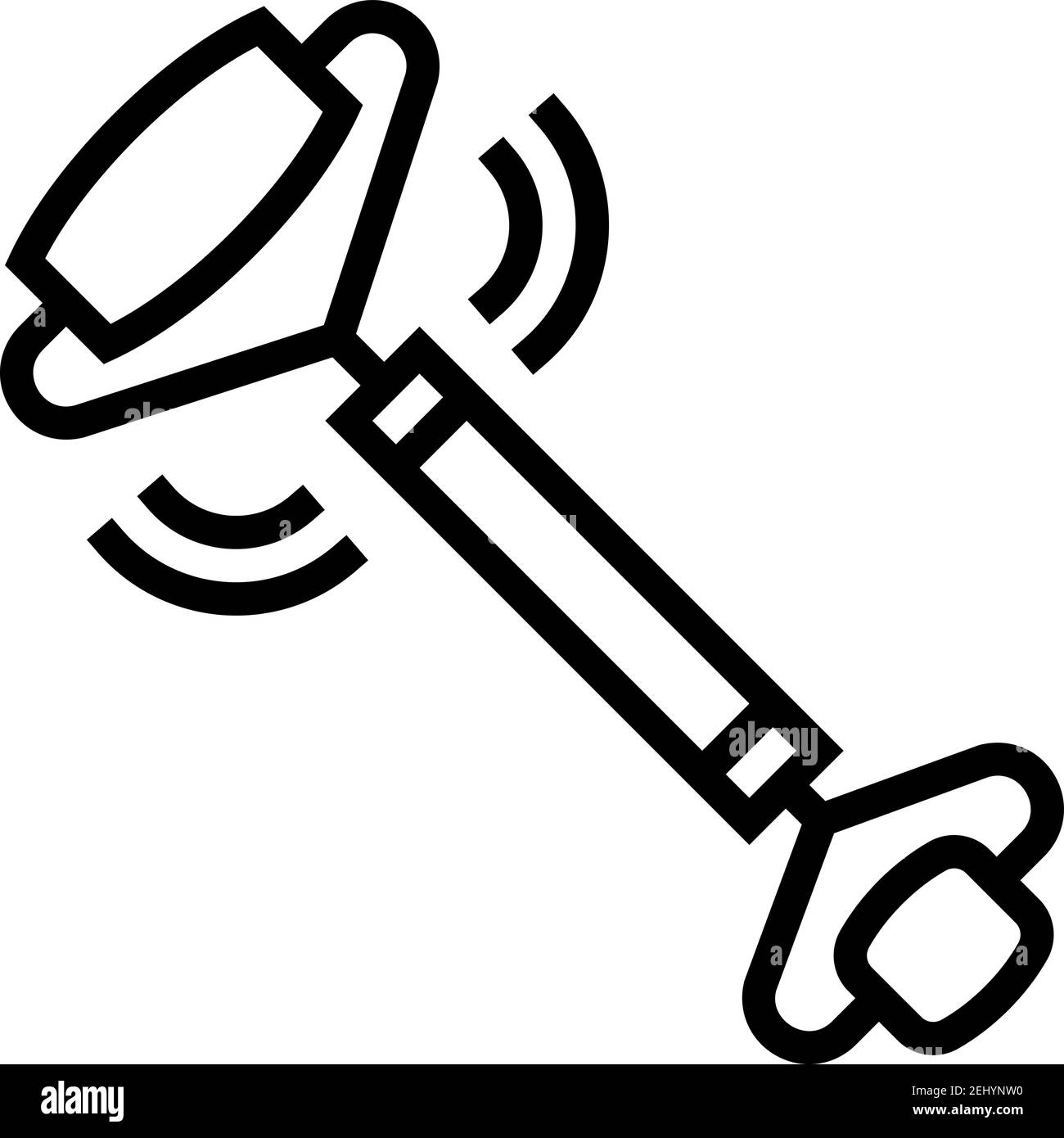Massager Beauty Salon Tool Line Icon Vector Illustration Stock Vector Image And Art Alamy