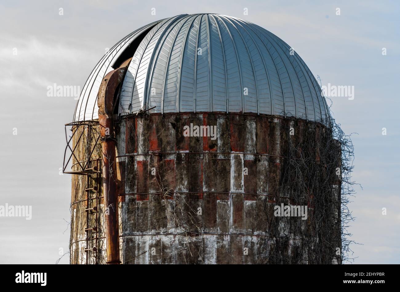 Old Grain bin in one West Tennessee area disused, outdated, and ...