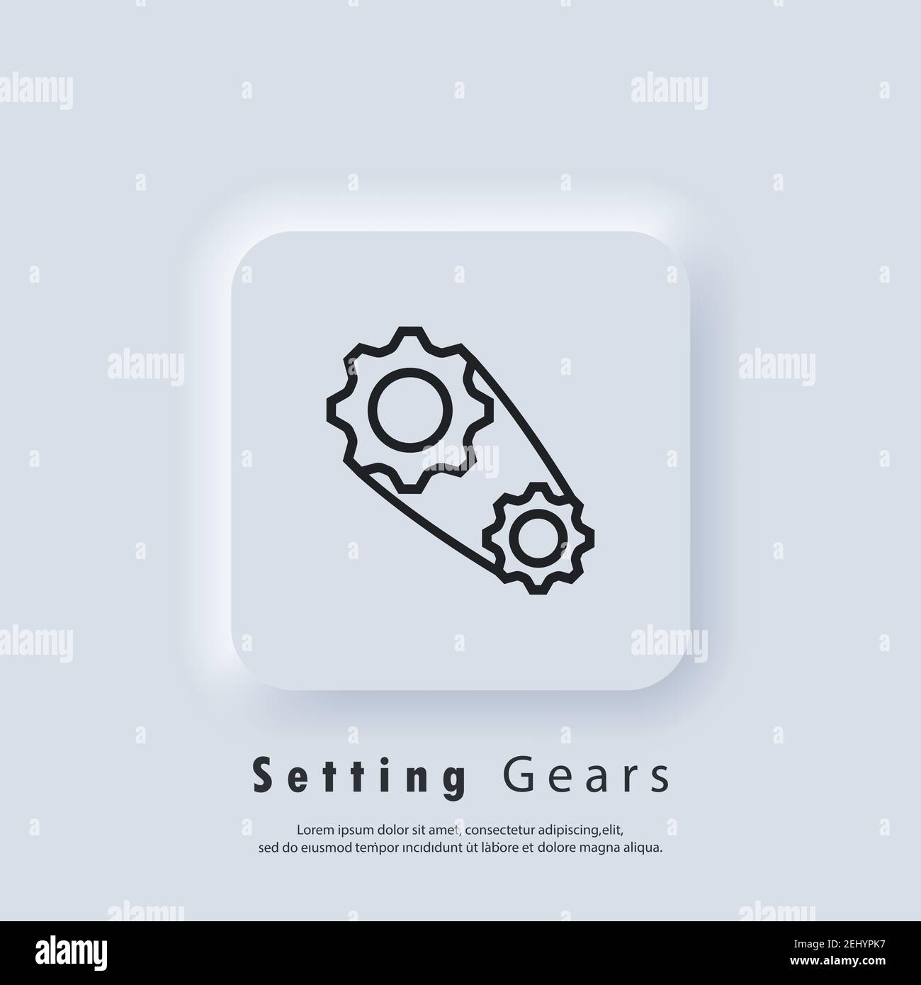Account settings. Gear icon. Gear settings icons. Cogwheel logo. Vector ...