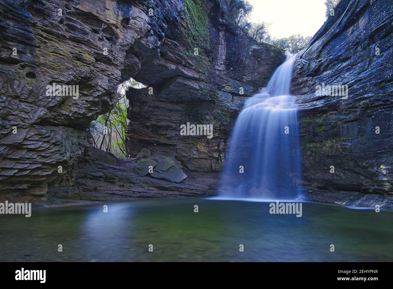 La Foradada de Cantonigros nature preserve located in Spain Stock Photo ...