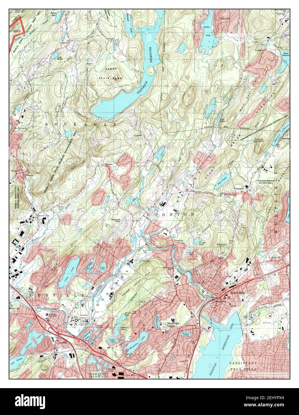 Boonton, New Jersey, map 1995, 1:24000, United States of America by ...