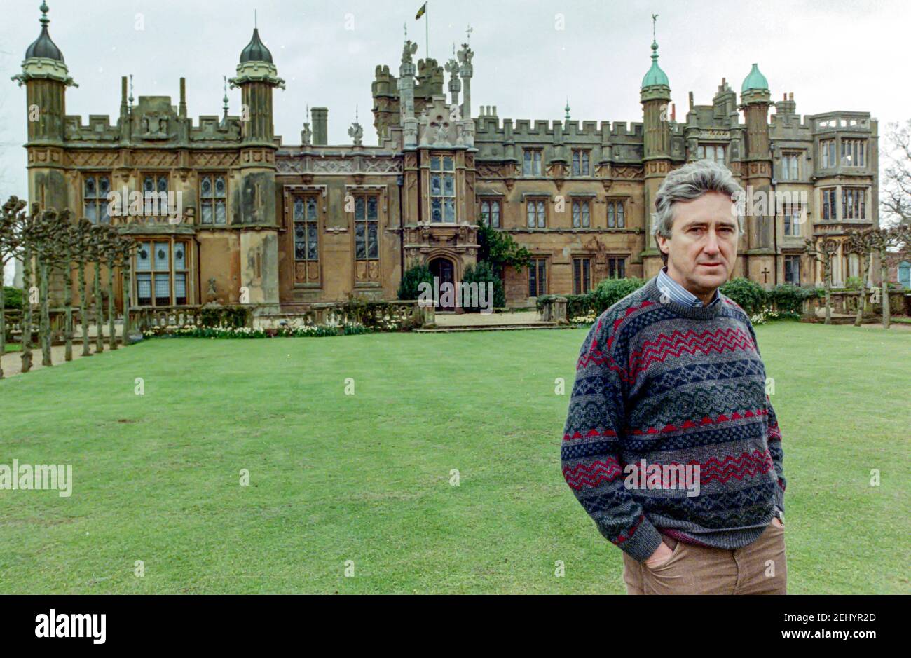 STEVENAGE - ENGLAND 90: David Lytton-Cobbold, 2nd Baron Cobbold posing ...