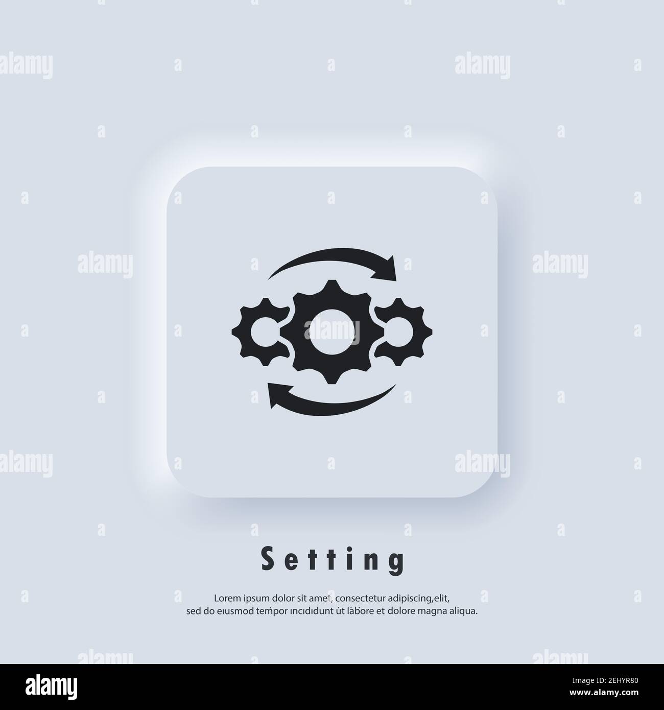 Account settings. Gear icon. Gear settings icons. Cogwheel logo. Vector ...