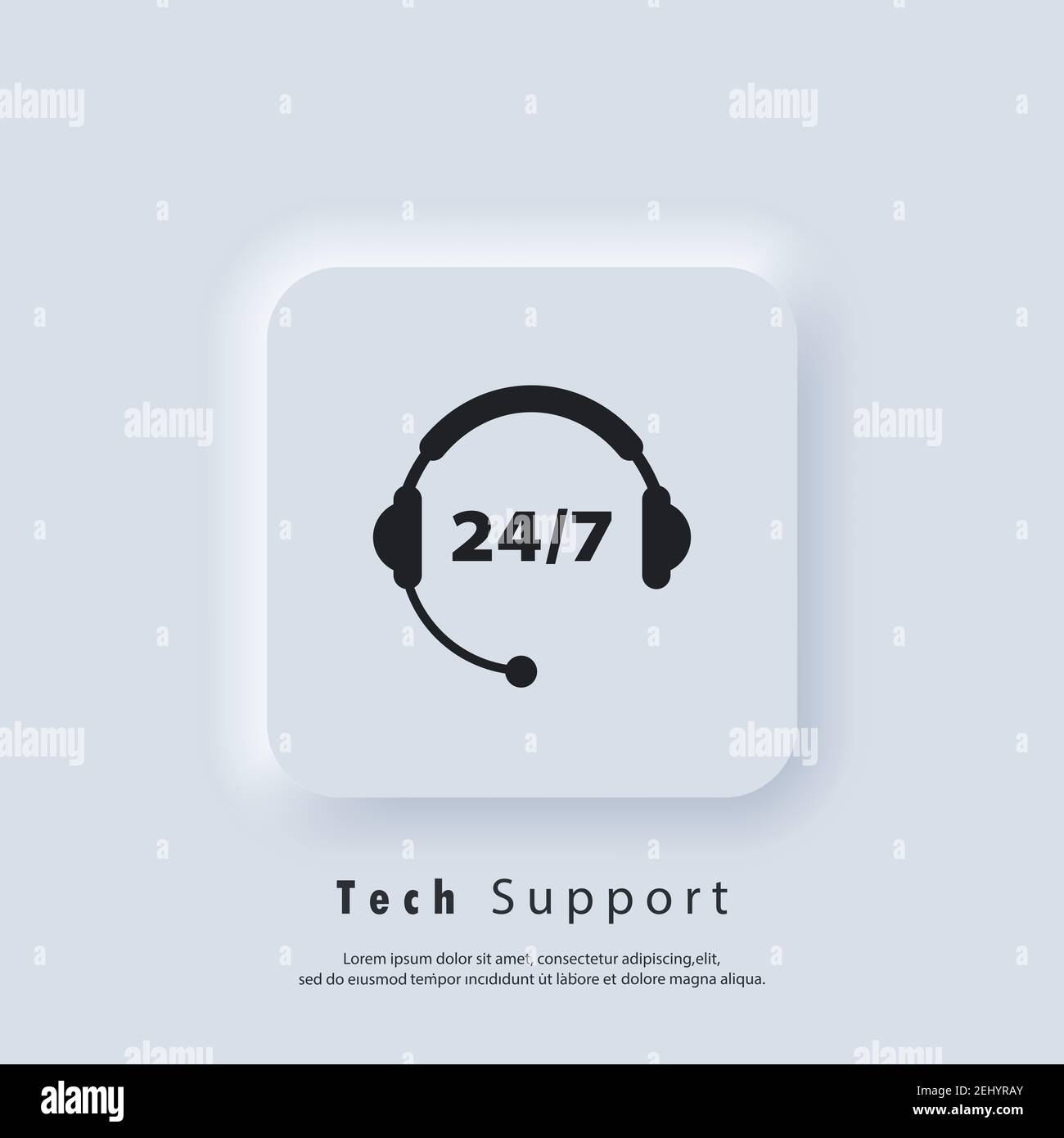 Tech Support icon. Hotline icon. Customer support helpdesk logo symbol ...