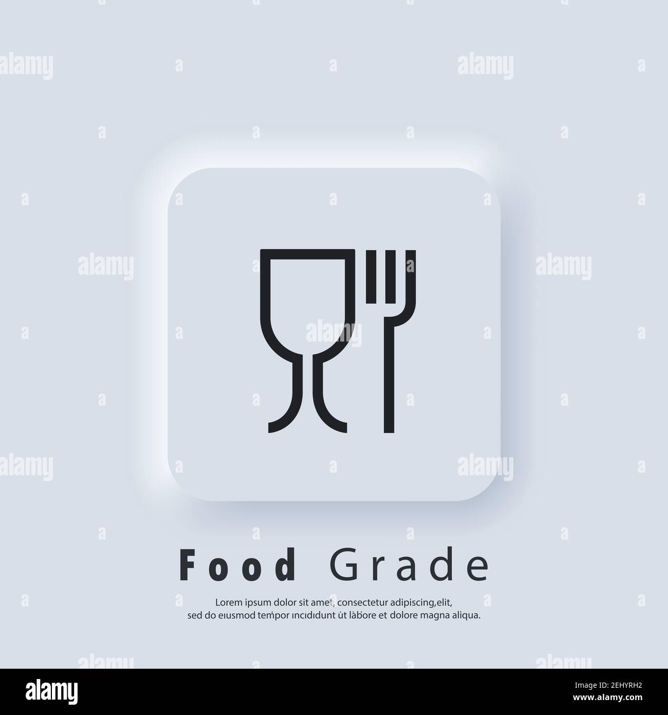Food grade icon. Food safe material sign. Food grade icons. Wine glass ...
