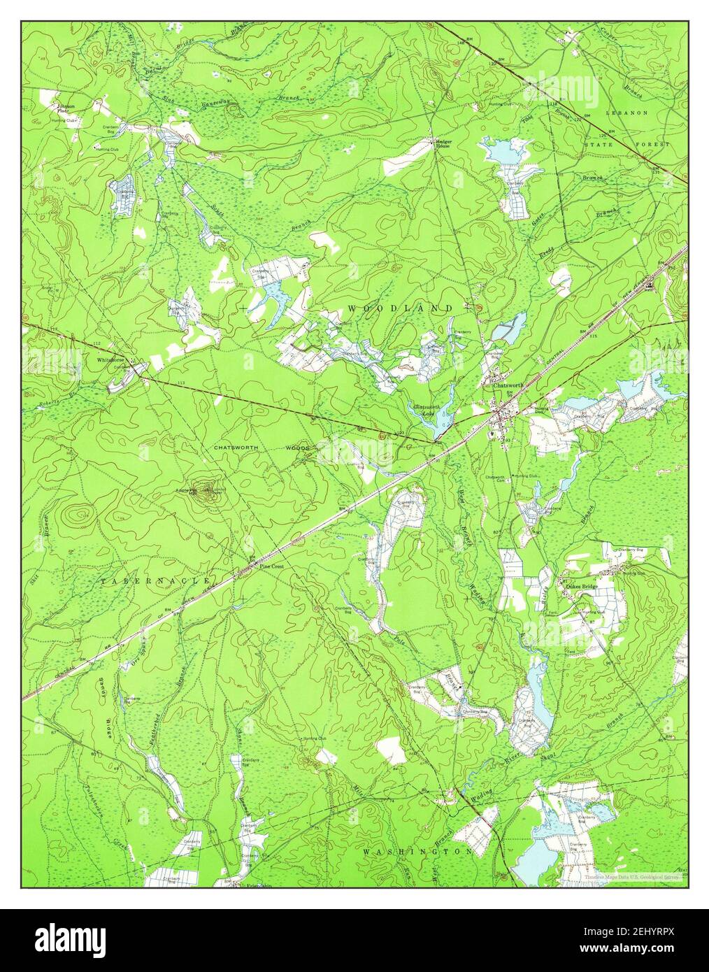 Map of chatsworth new jersey hi-res stock photography and images - Alamy