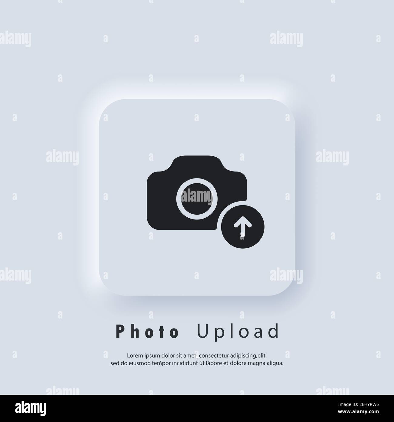 Photo Upload icon. Picture flat icons. Uploading your photo logo ...