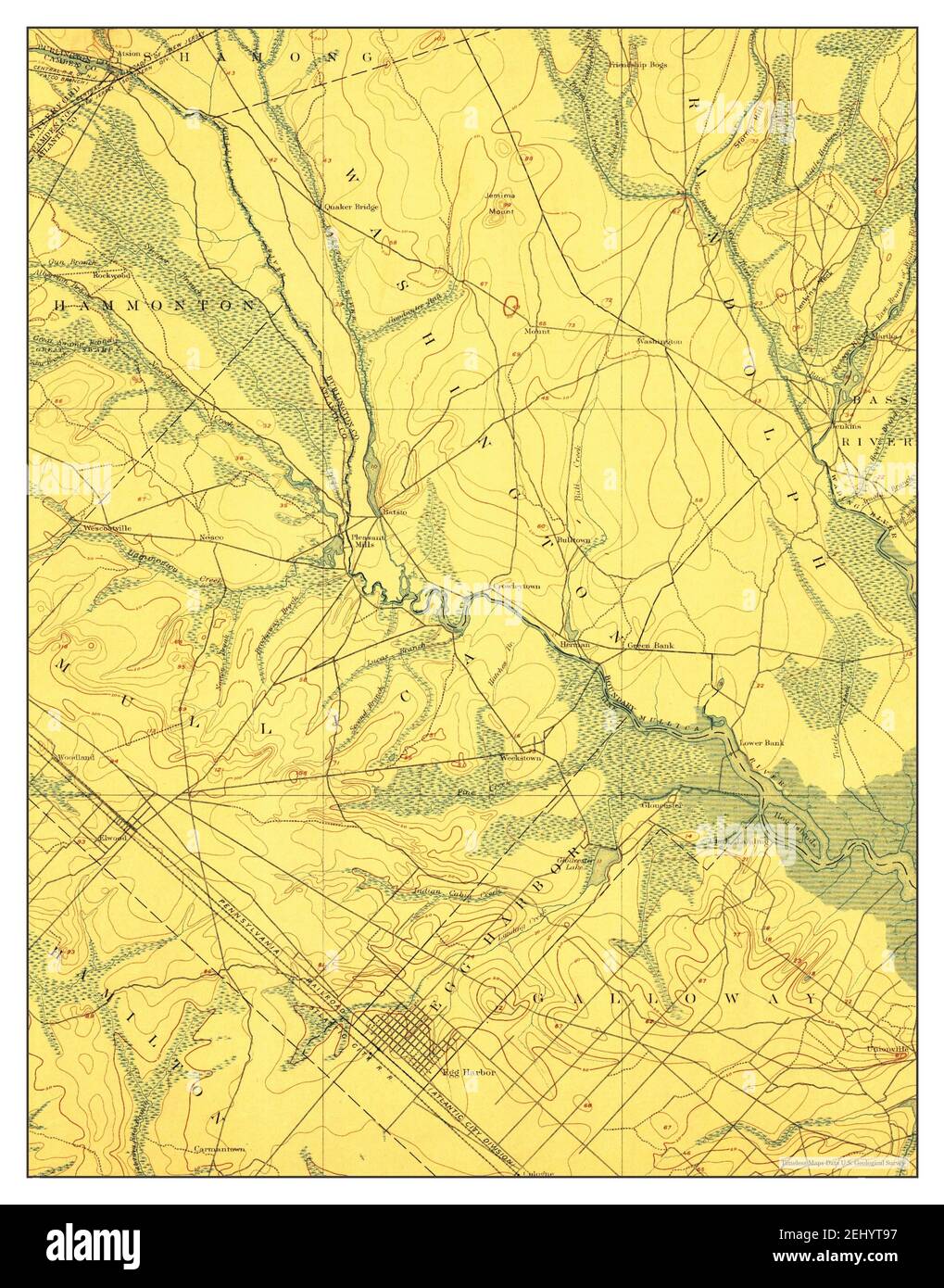 Egg Harbor, New Jersey, map 1898, 1:62500, United States of America by ...