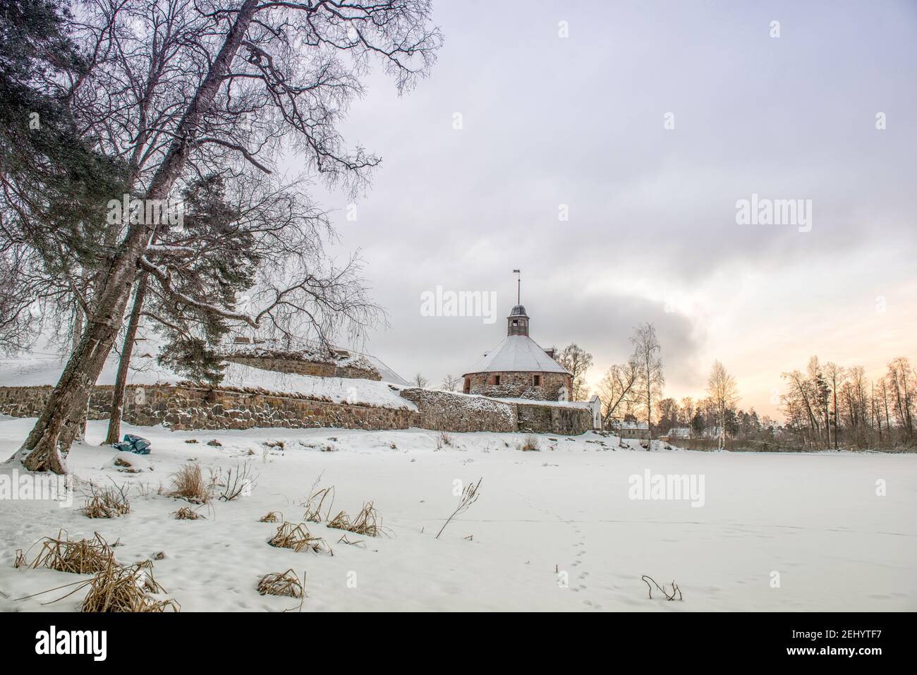 The Korela fortress winter. Priozersk, Russia Stock Photo - Alamy