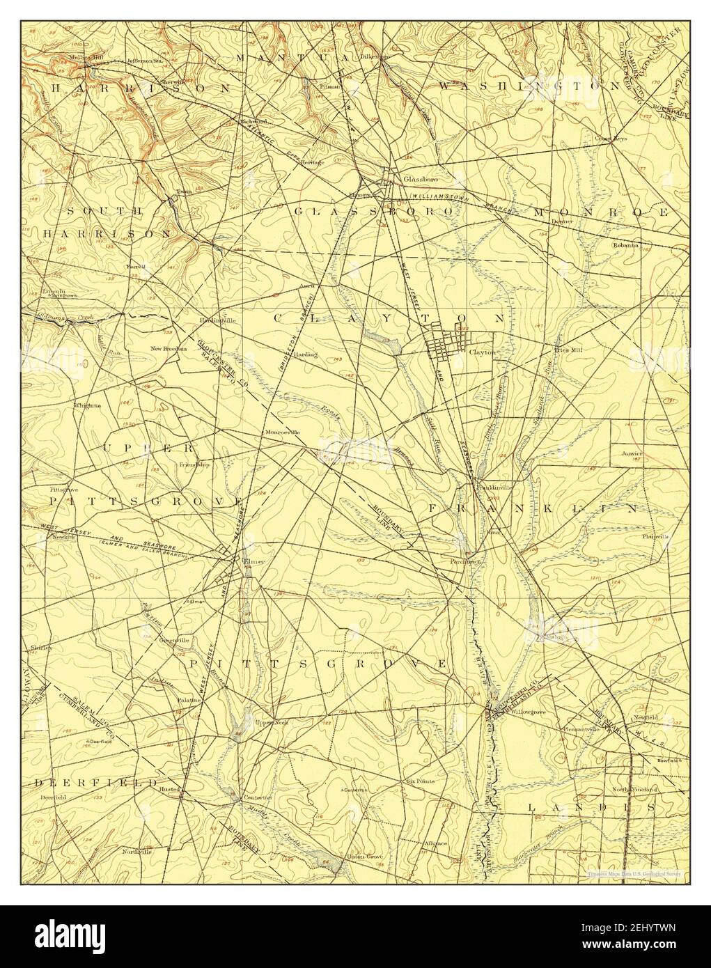 Map of glassboro hi-res stock photography and images - Alamy