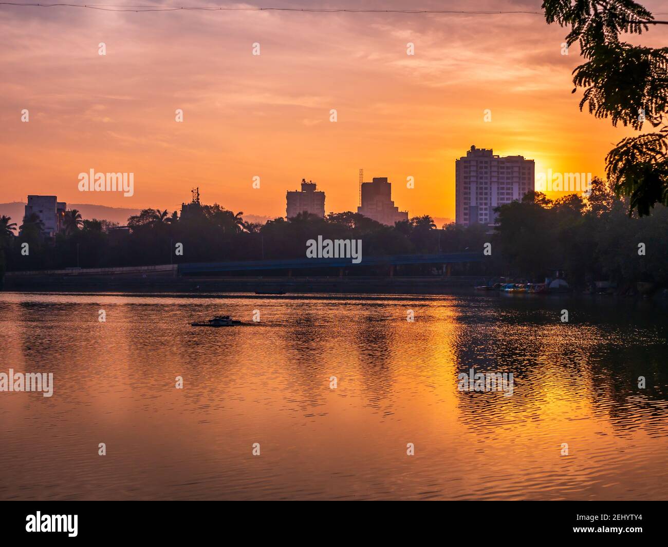 Thane, India, December 22,2020 : Masunda Talao/ Talao pali, one of the ...