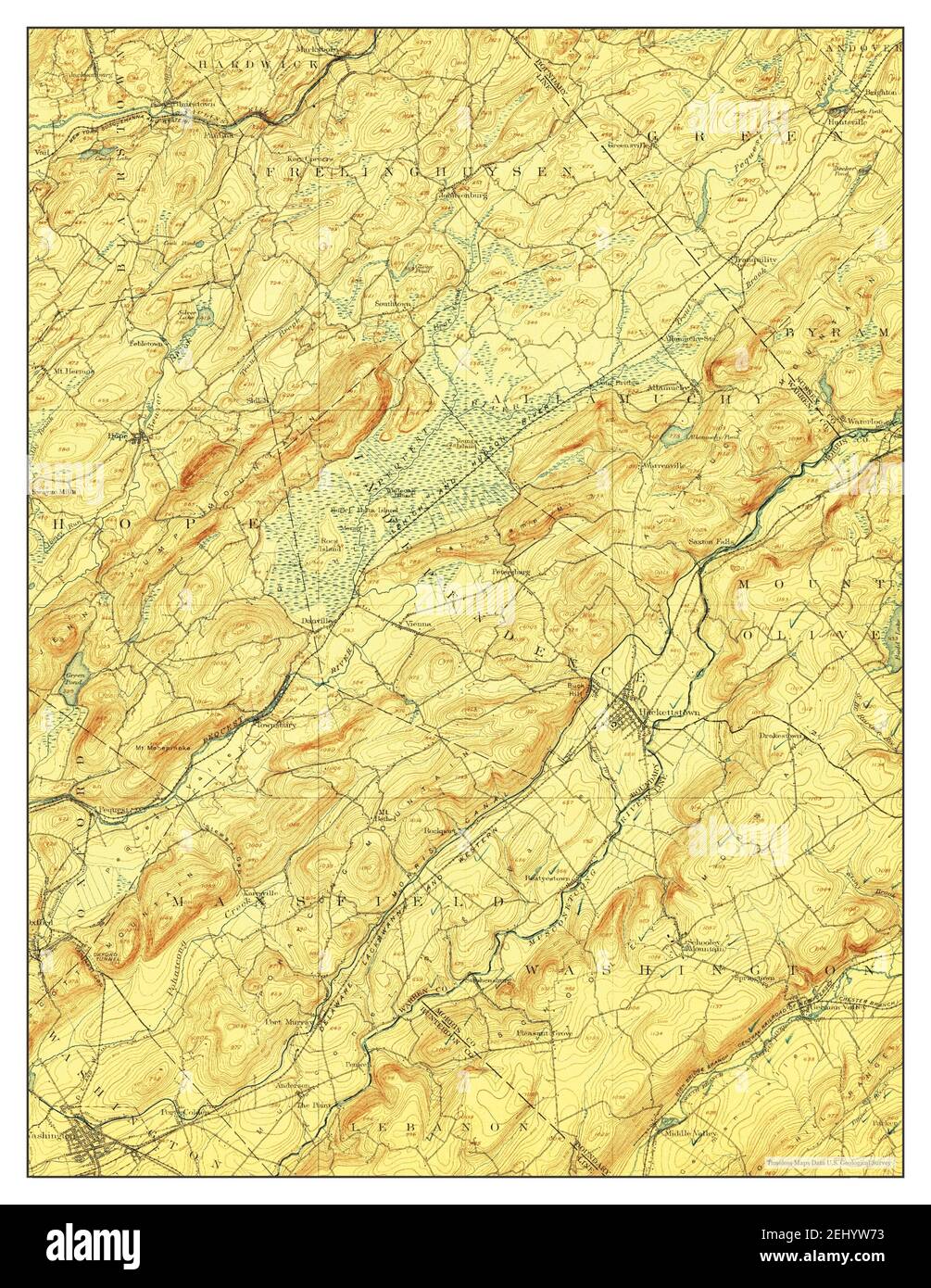 Map of hackettstown hi-res stock photography and images - Alamy