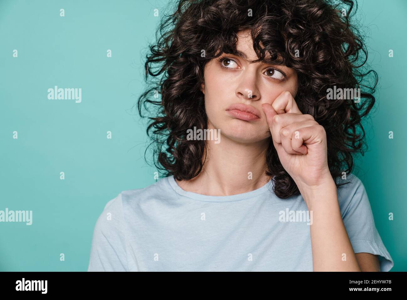 Crying into camera hi-res stock photography and images - Alamy