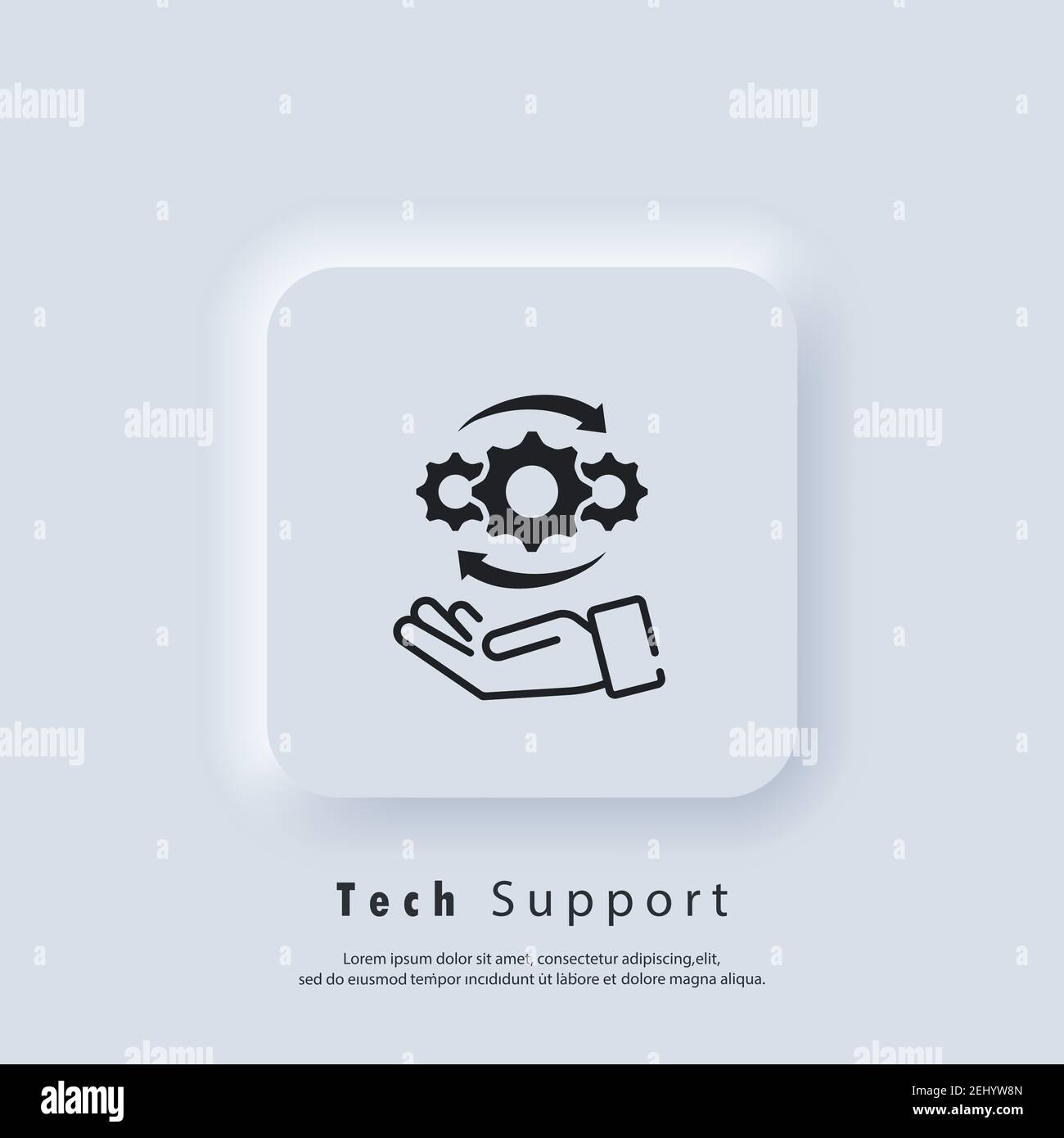 Tech Support icon. Customer and technical support. Support phone ...